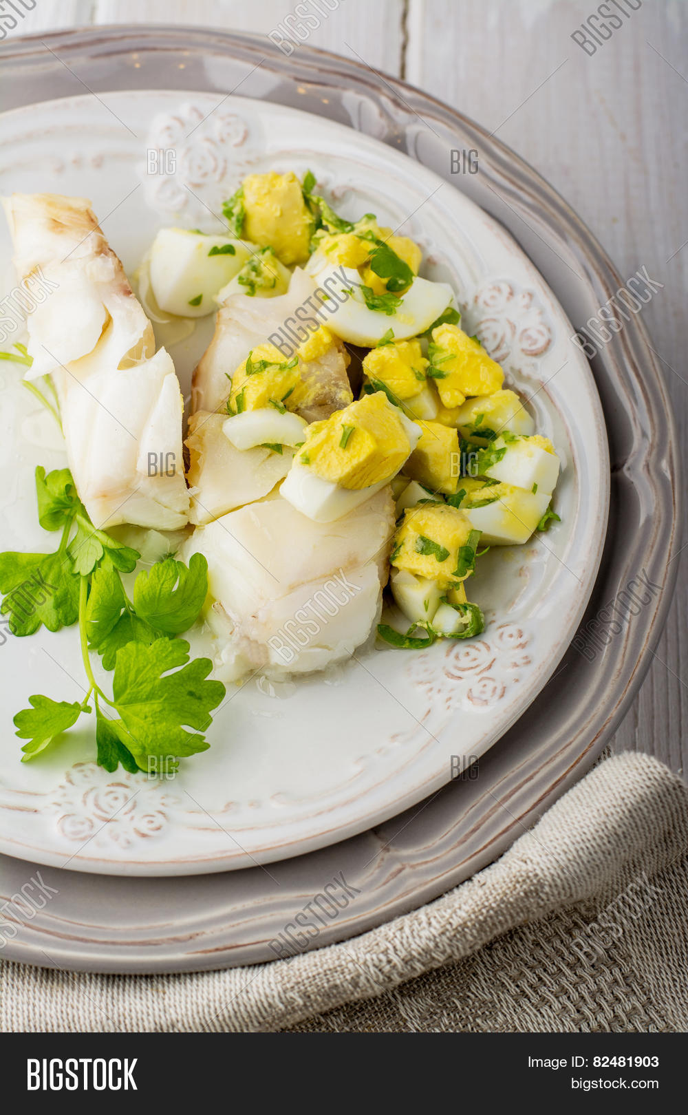 Boiled White Fish Cod Image & Photo (Free Trial) | Bigstock