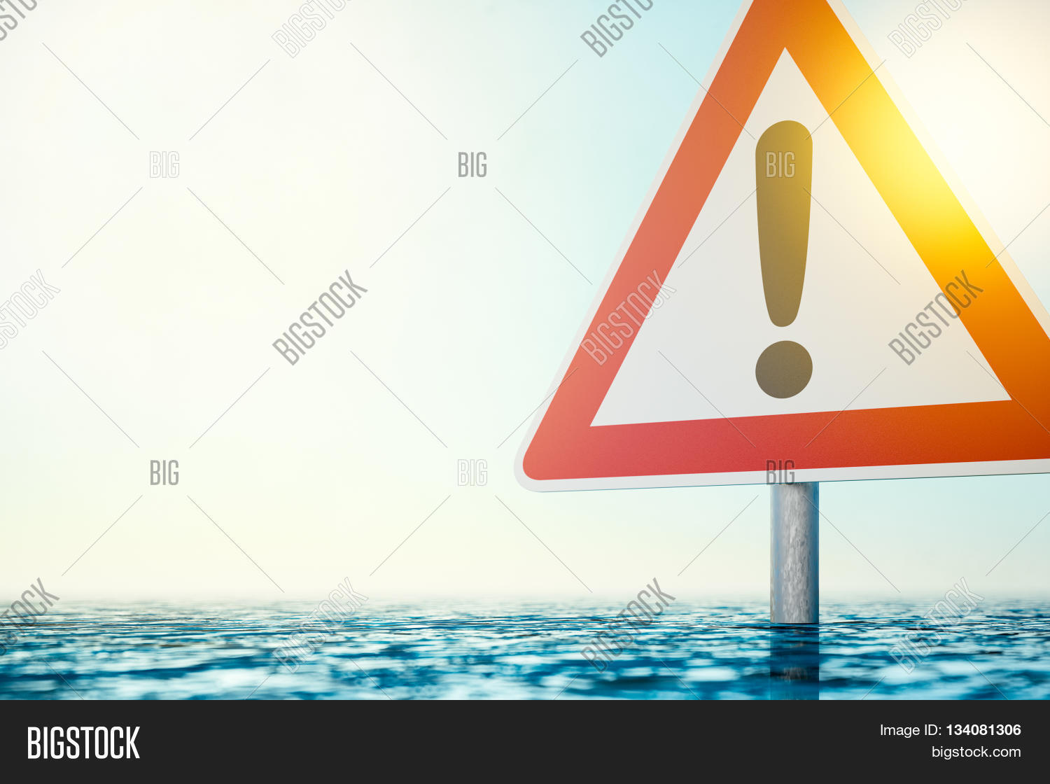 Flood - Warning Sign Image & Photo (Free Trial) | Bigstock