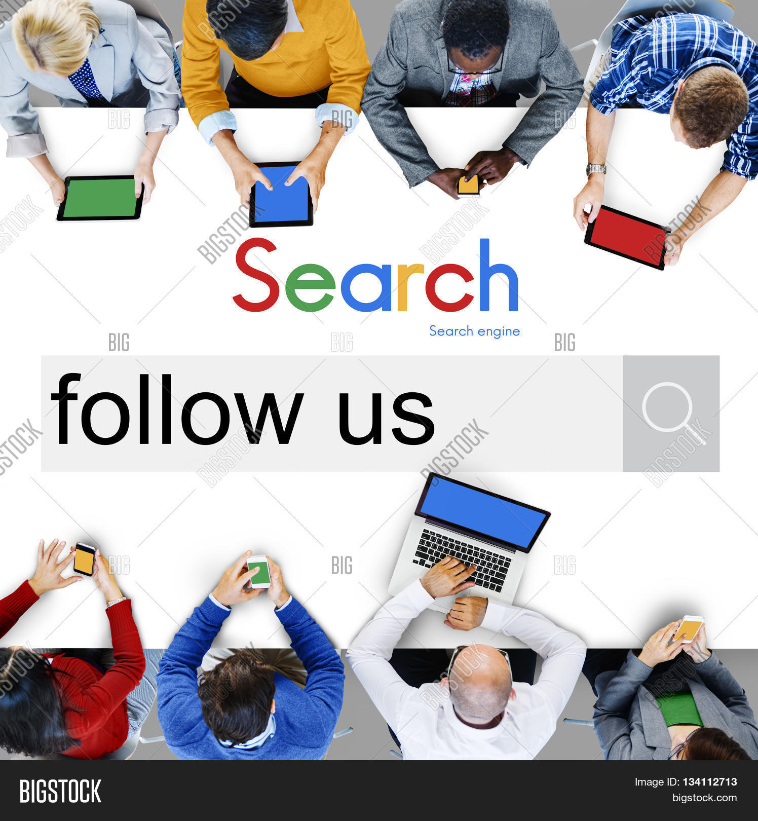 Follow Follow Us Image & Photo (Free Trial) | Bigstock