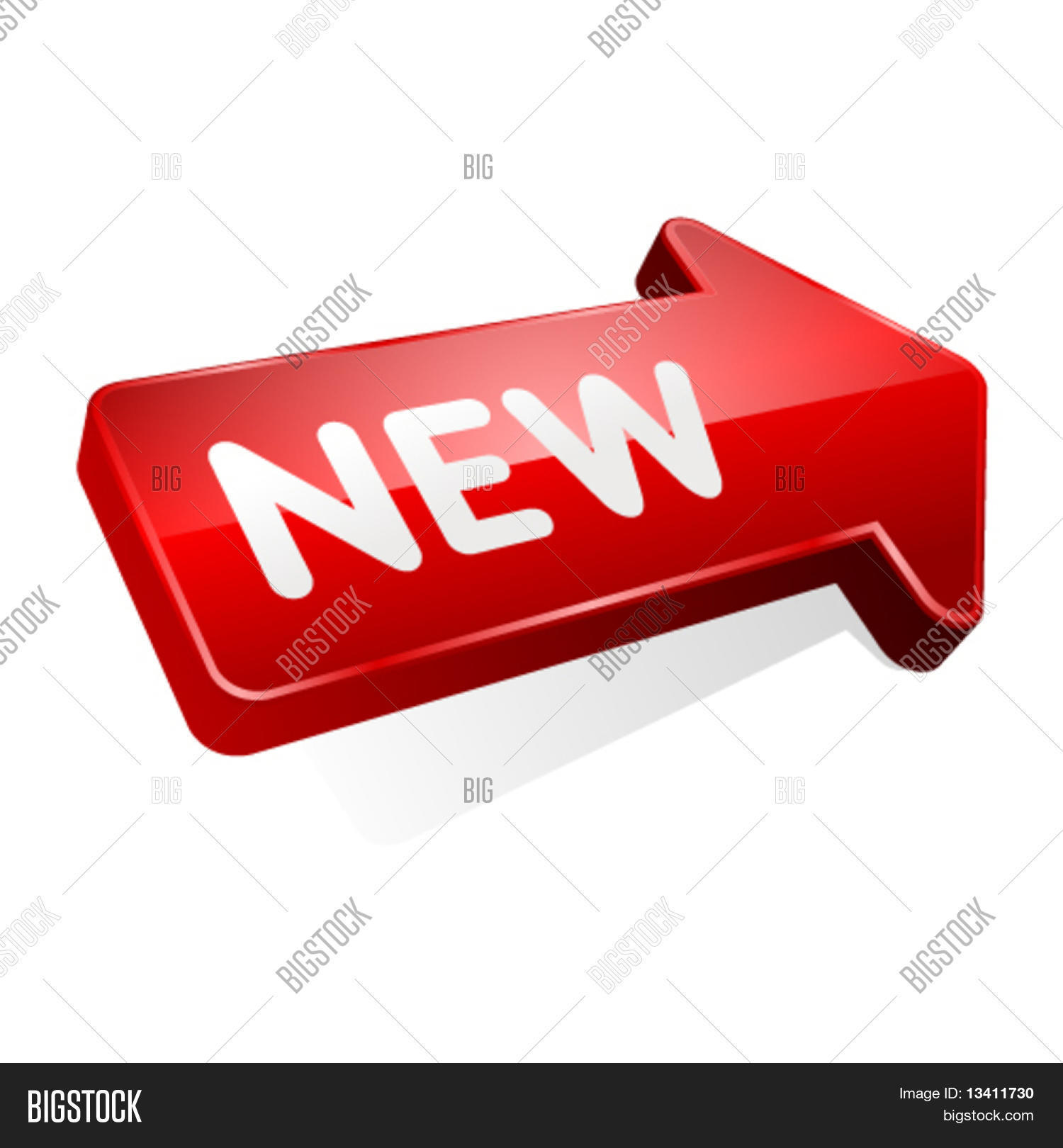 3d Glossy Arrow New Vector & Photo (Free Trial) | Bigstock