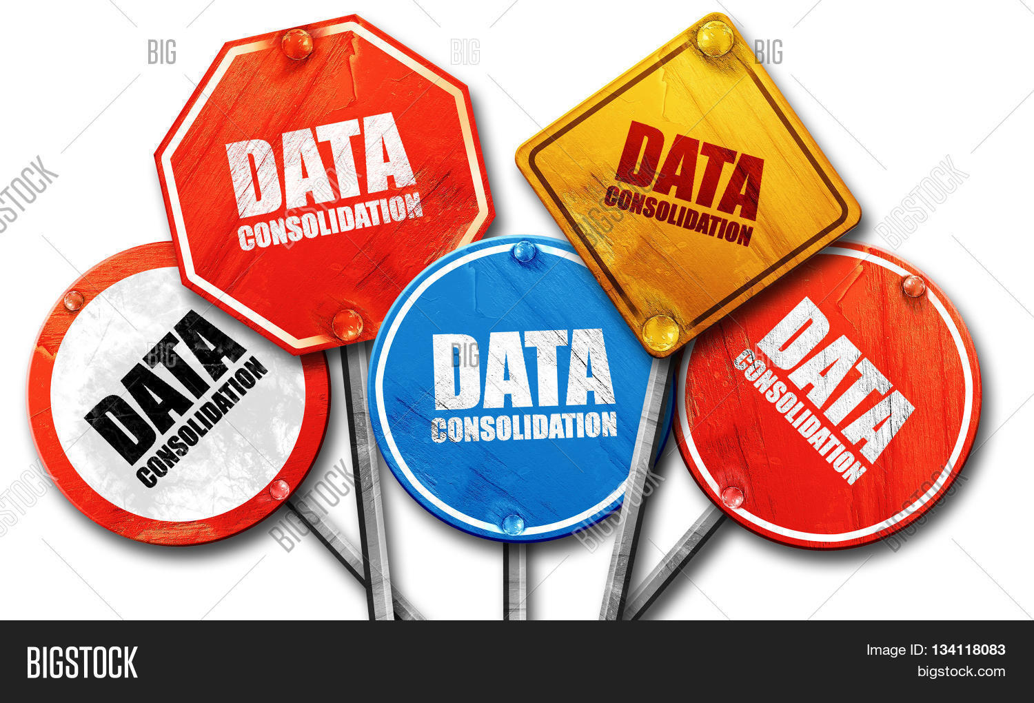 Data Consolidation, 3D Image & Photo (Free Trial) | Bigstock