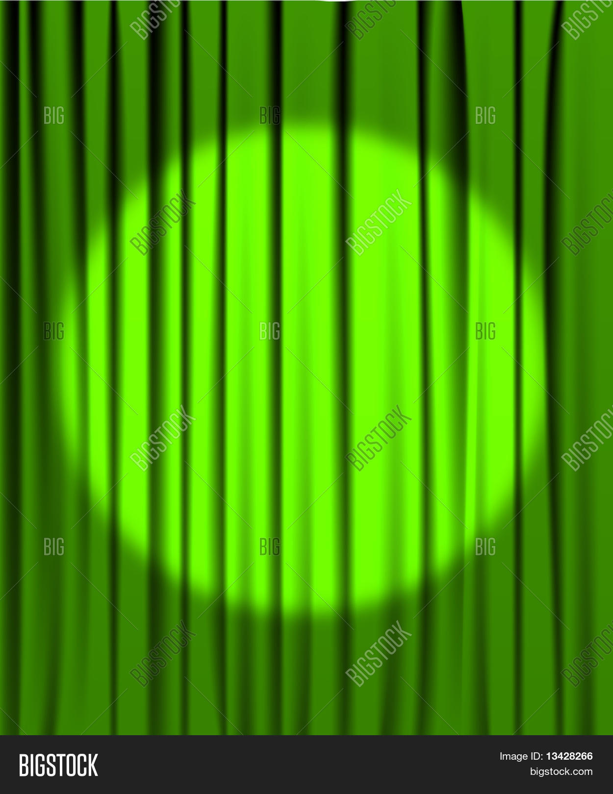 Green Curtain Theater Vector & Photo (Free Trial) | Bigstock