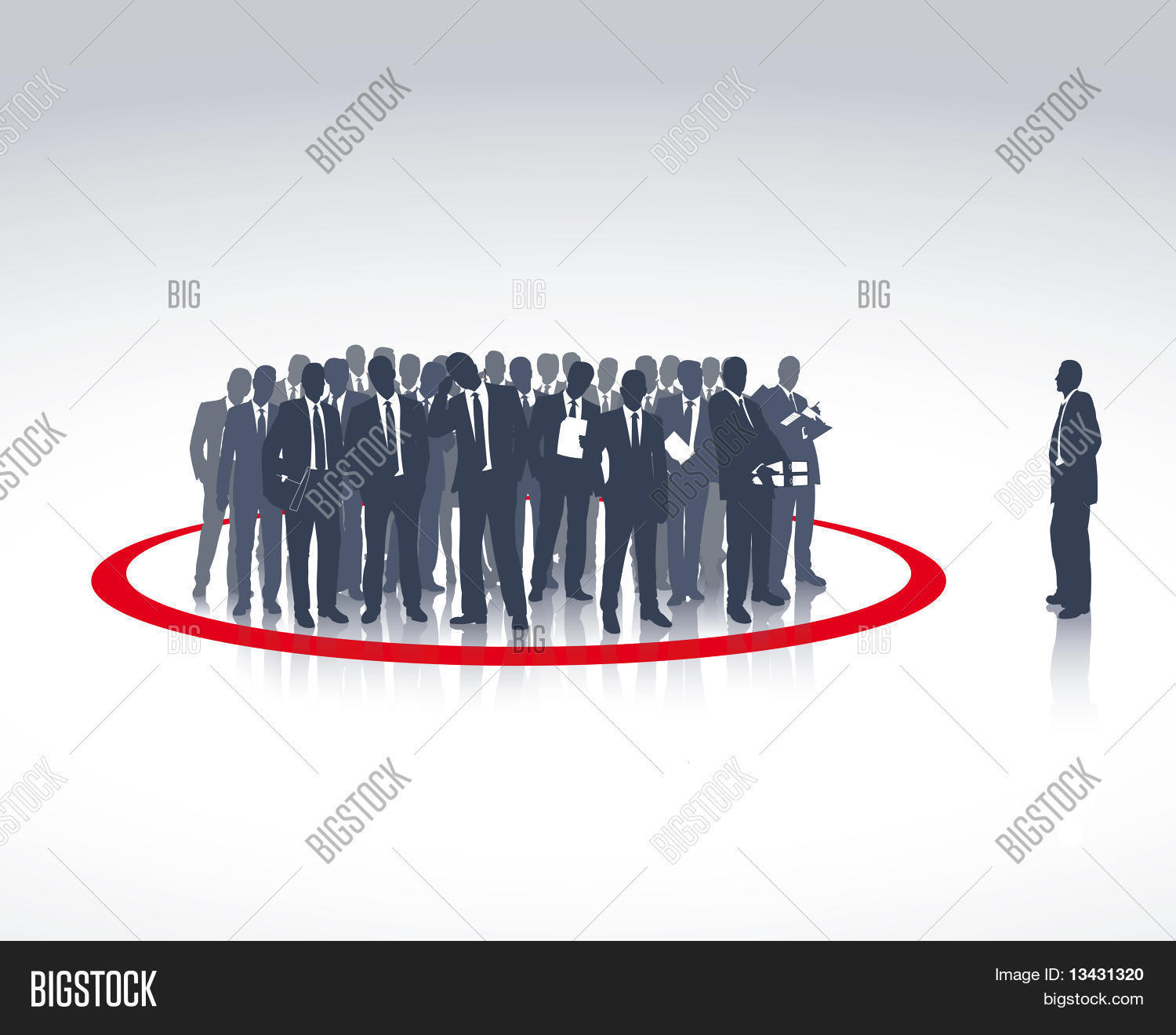 Manager Staff Working Vector & Photo (Free Trial) | Bigstock
