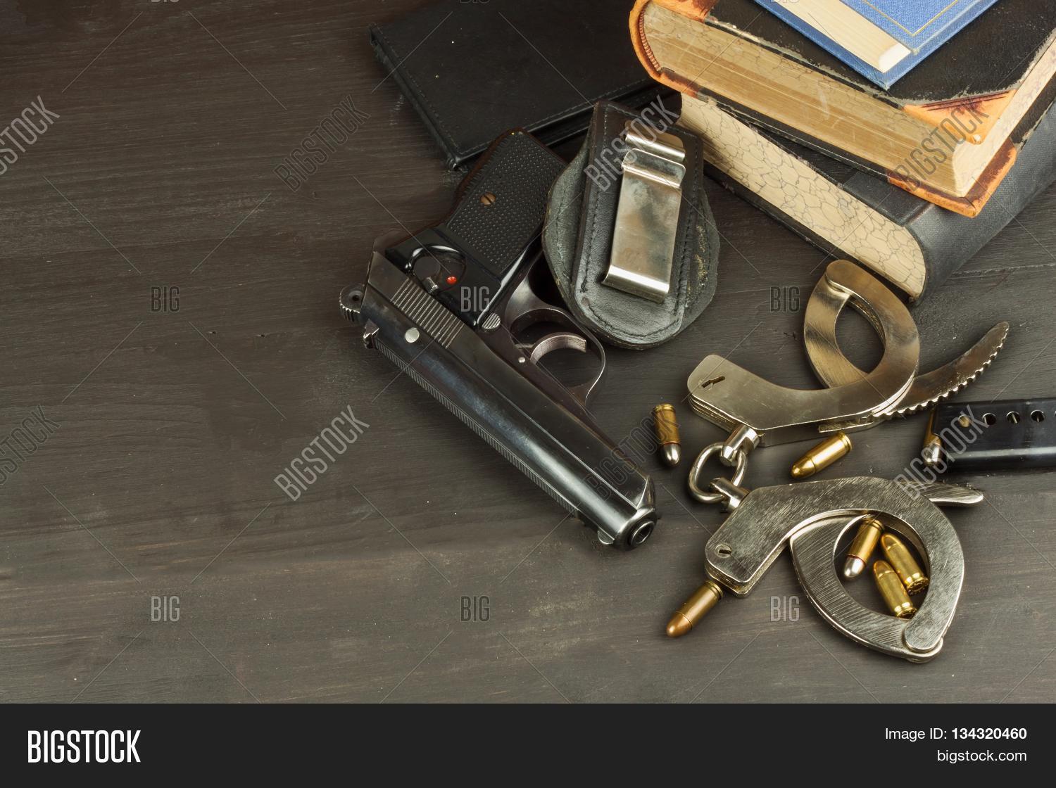 Police Gun Badge. Image & Photo (Free Trial) | Bigstock