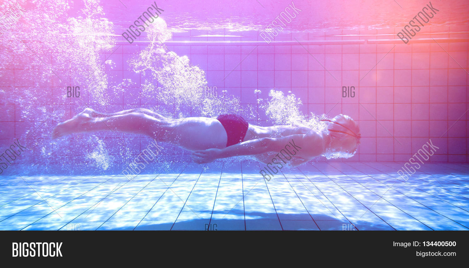 Fit Swimmer Training Image & Photo (Free Trial) | Bigstock