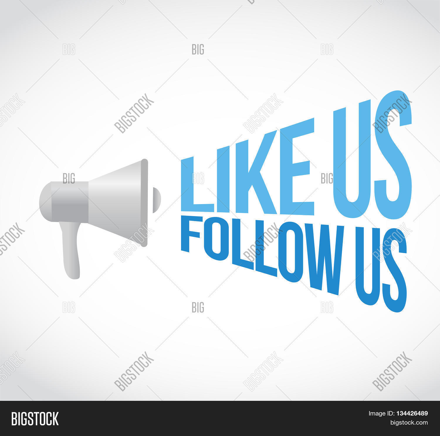 Like Us Follow Us Image & Photo (Free Trial) | Bigstock