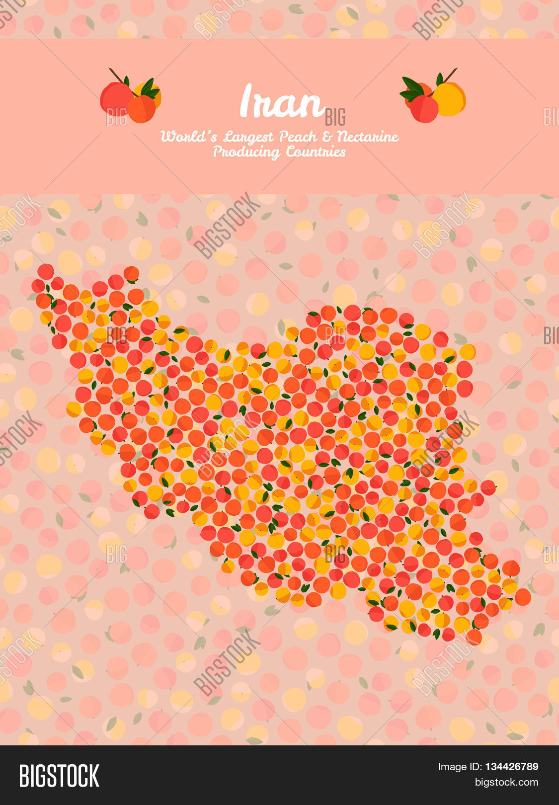 Iran Map Poster Card Vector & Photo (Free Trial) | Bigstock