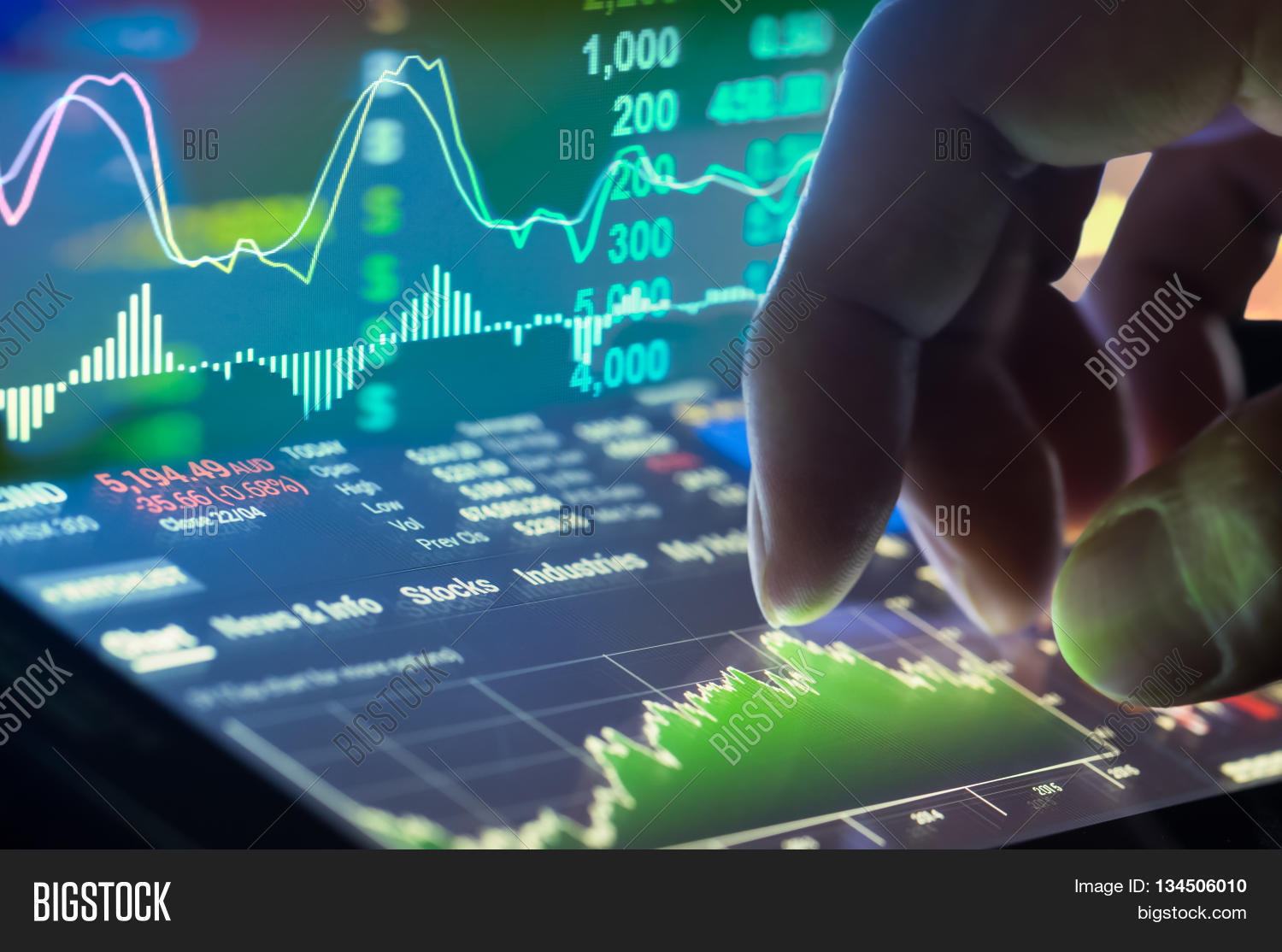 Financial Data On Image & Photo (Free Trial) | Bigstock