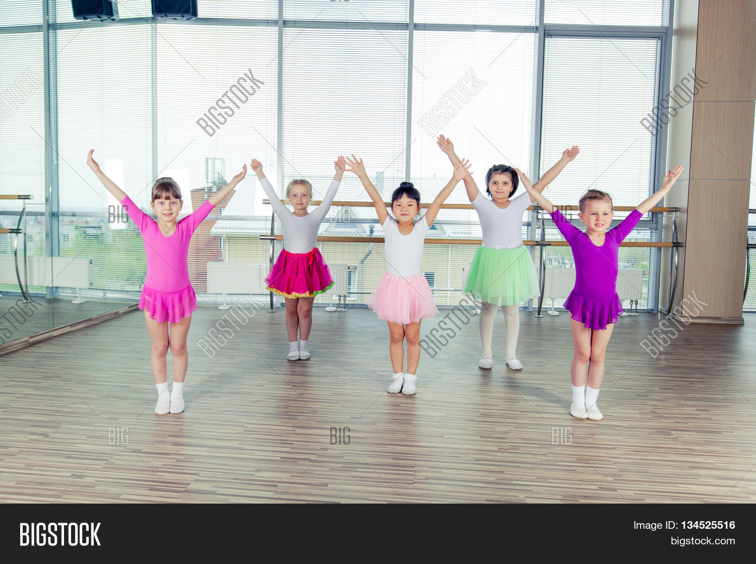 Happy Children Dancing On Hall, Image & Photo | Bigstock