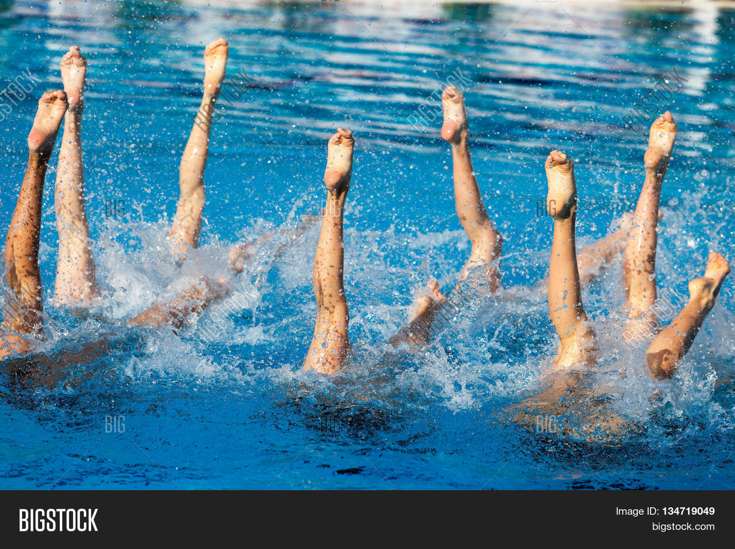 Synchronized Swimmers Image & Photo (Free Trial) | Bigstock