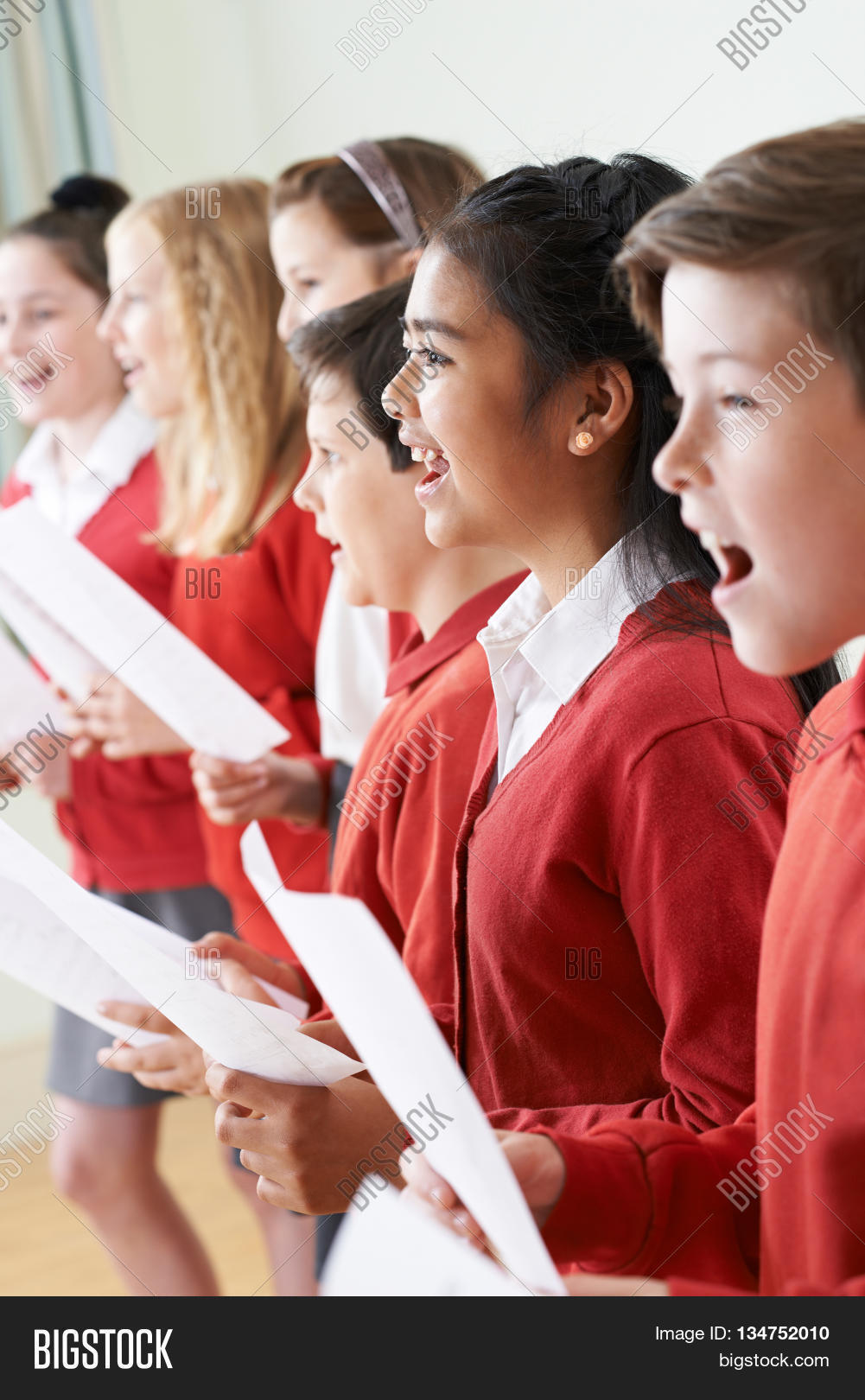 Group Children Singing Image & Photo (Free Trial) | Bigstock