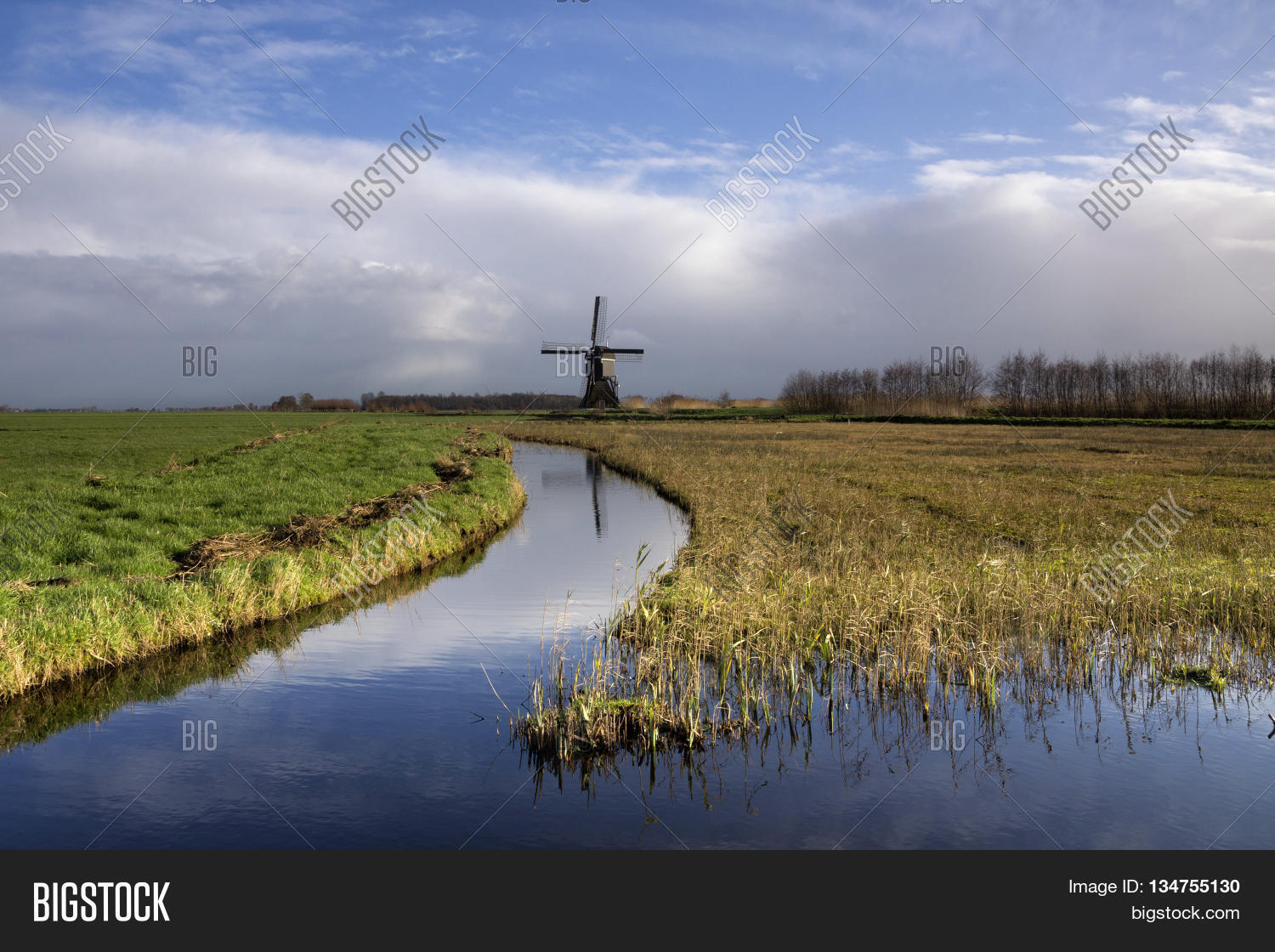 Dutch Polder Landscape Image & Photo (Free Trial) | Bigstock