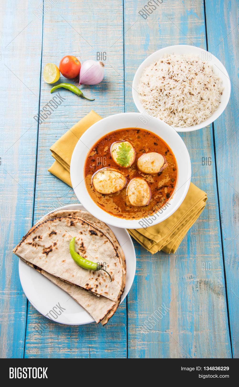 Egg Curry Roti/chapati Image & Photo (Free Trial) | Bigstock