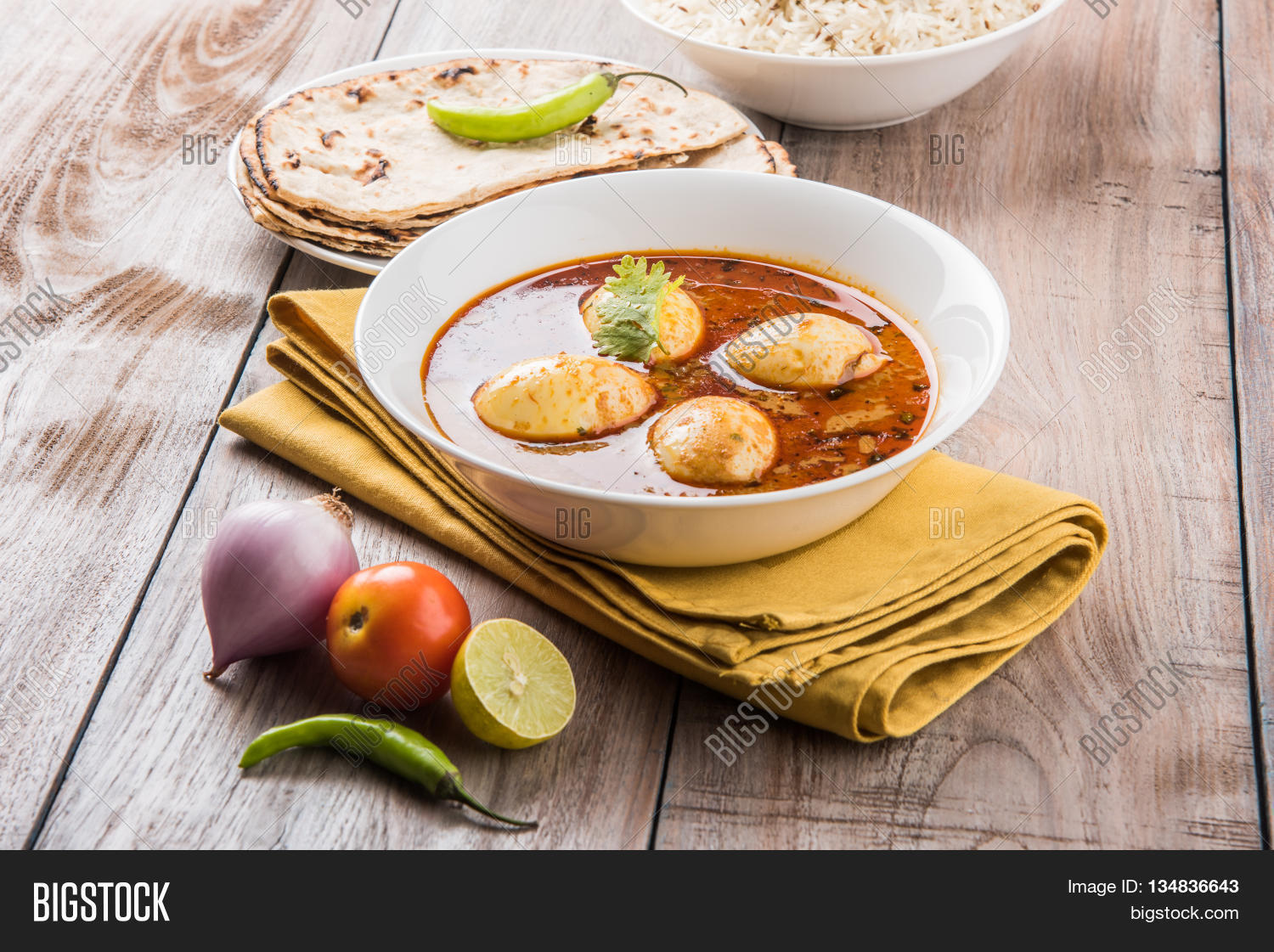 Egg Curry Roti/chapati Image & Photo (Free Trial) | Bigstock