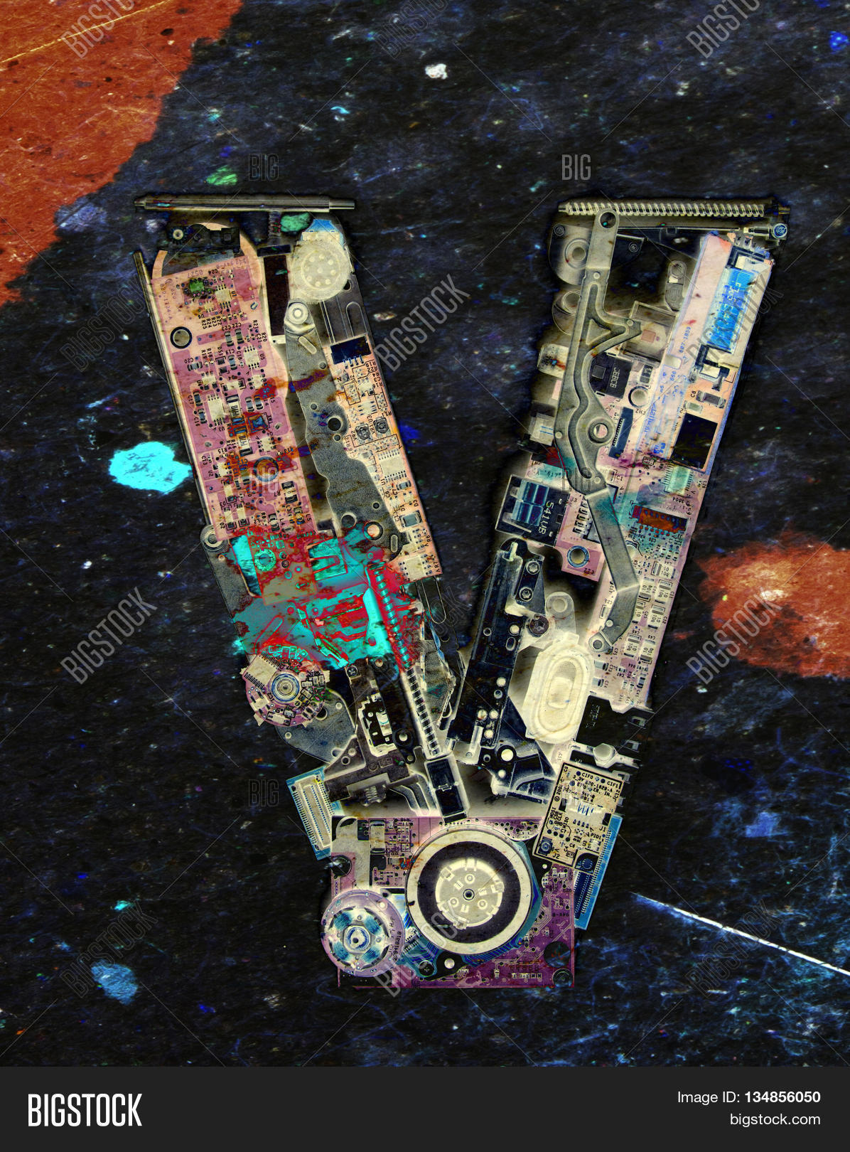 Letter V Made Old Image & Photo (Free Trial) | Bigstock