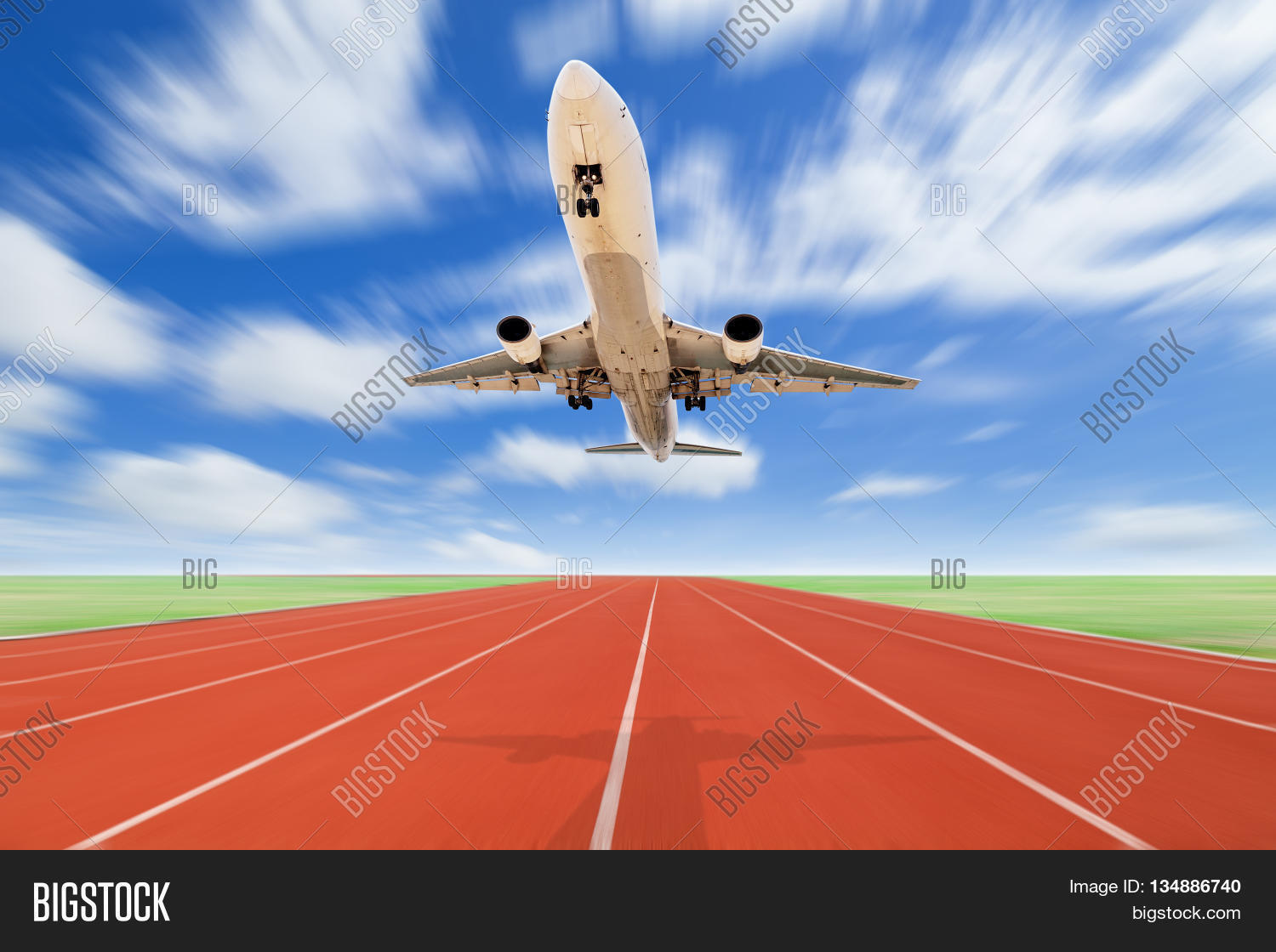 Airplane Running Track Image & Photo (Free Trial) | Bigstock