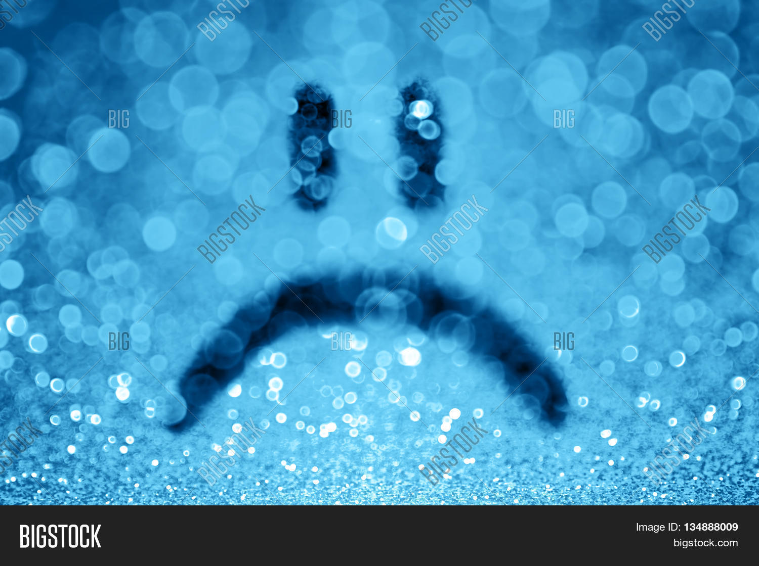 Abstract Blue Sad Face Image & Photo (Free Trial) | Bigstock