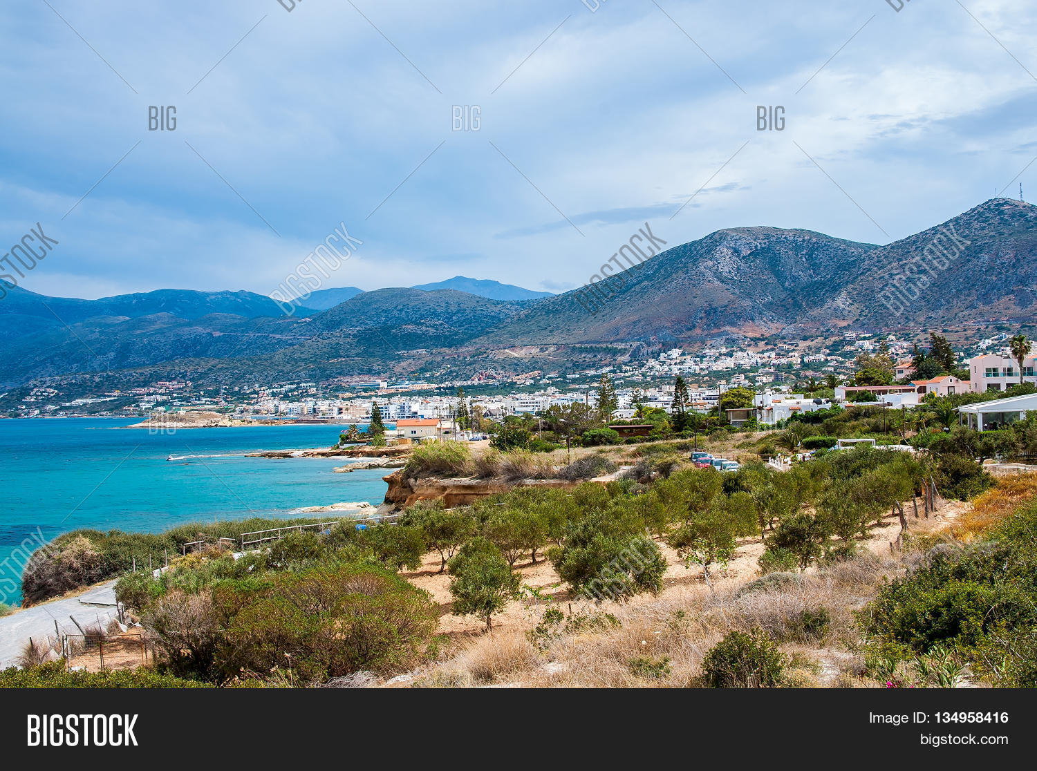 Panorama Hersonissos Image & Photo (Free Trial) | Bigstock