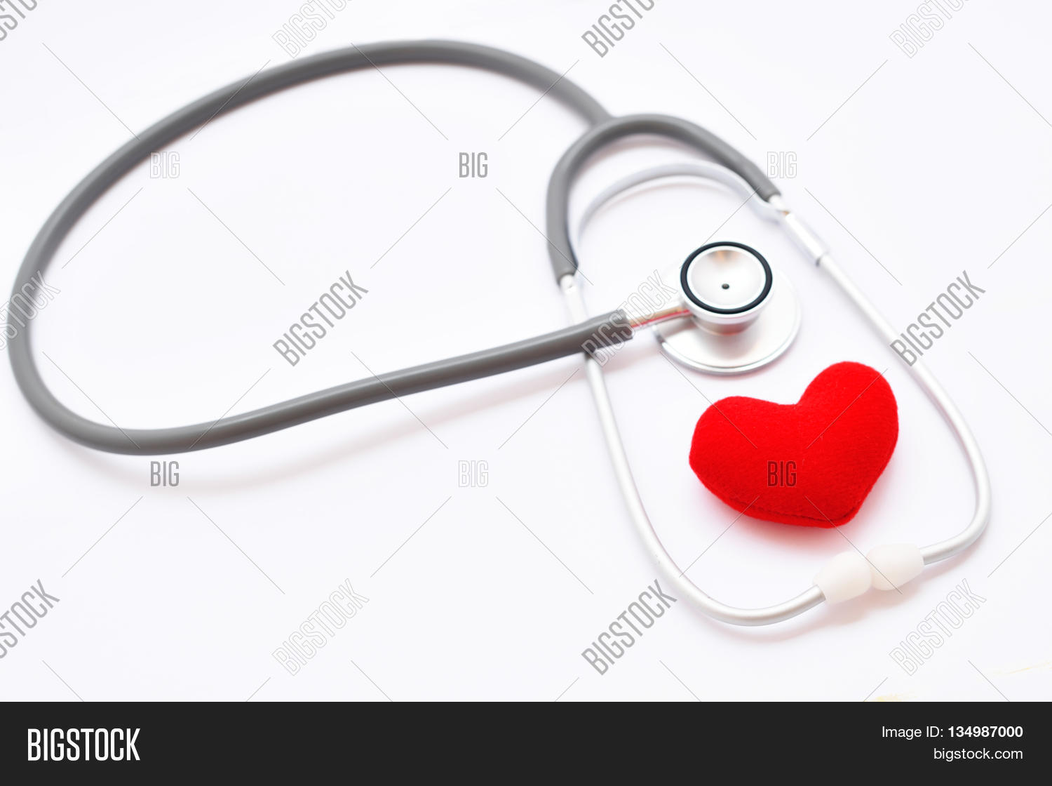 Heart Stethoscope On Image & Photo (Free Trial) | Bigstock