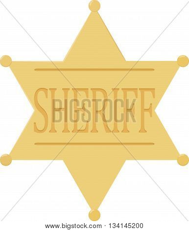 Yellow Sheriff Badge Vector & Photo (Free Trial) | Bigstock