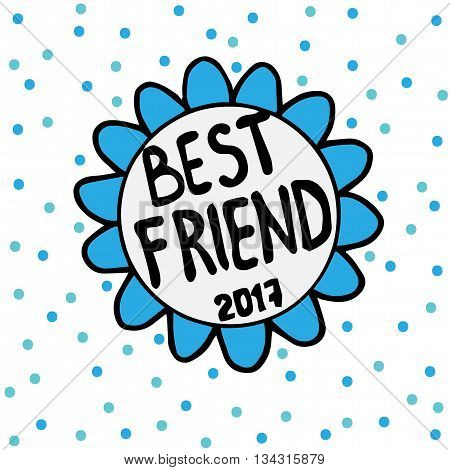 Best Friend Emblem Vector & Photo (Free Trial) | Bigstock