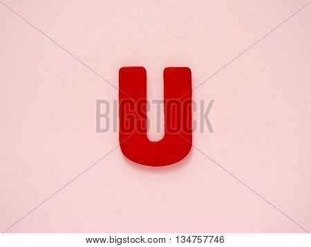 Capital Letter U. Red Image & Photo (Free Trial) | Bigstock