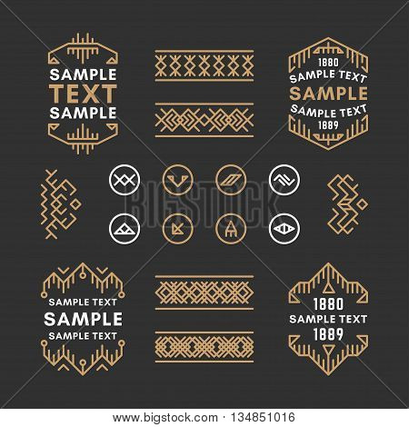Set Four Line Art Vector & Photo (Free Trial) | Bigstock