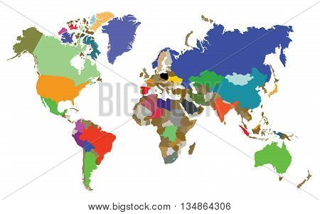 World Map All Vector & Photo (Free Trial) | Bigstock