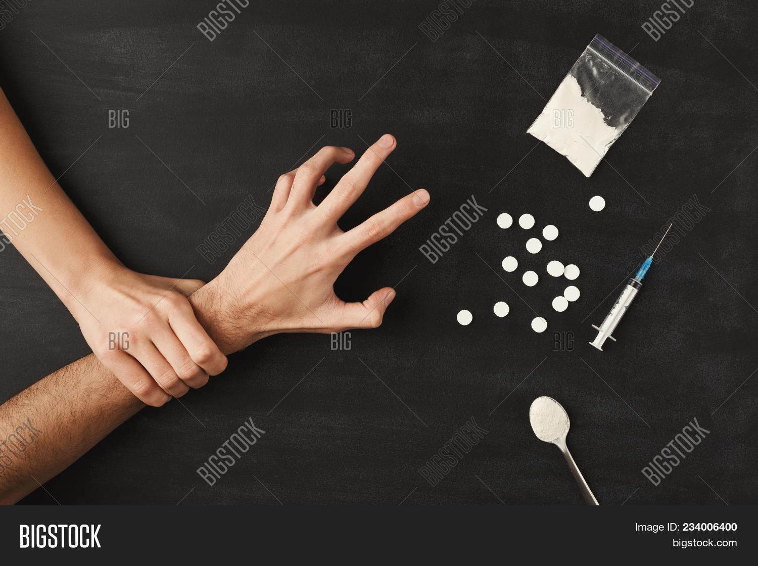Drug Addict Hands On Image & Photo (Free Trial) | Bigstock
