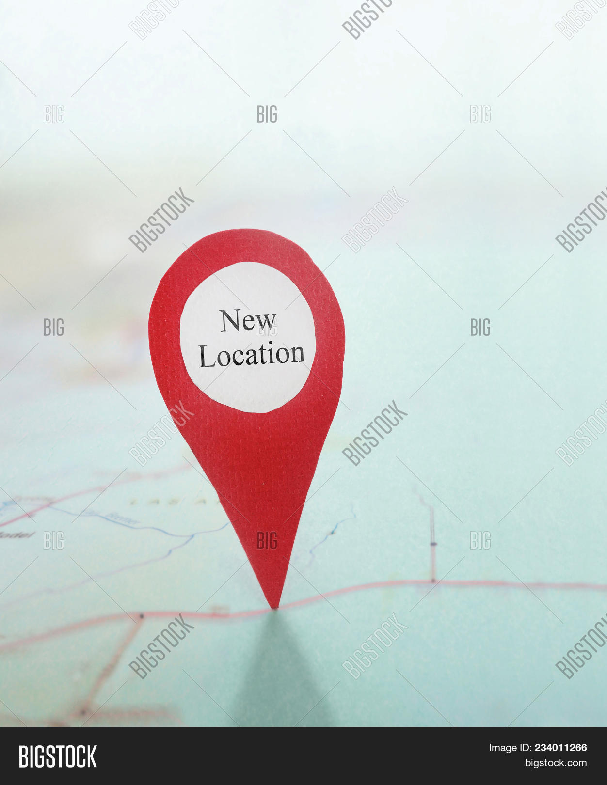 Red White New Location Image & Photo (Free Trial) | Bigstock