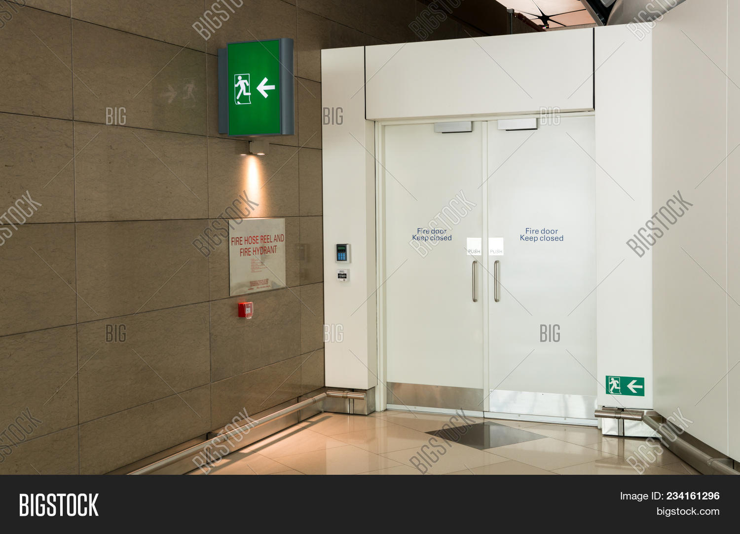 Fire Exit Way Door Image & Photo (Free Trial) | Bigstock