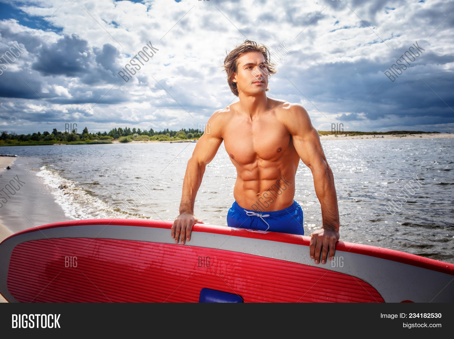Shirtless Surfer Male Image & Photo (Free Trial) | Bigstock