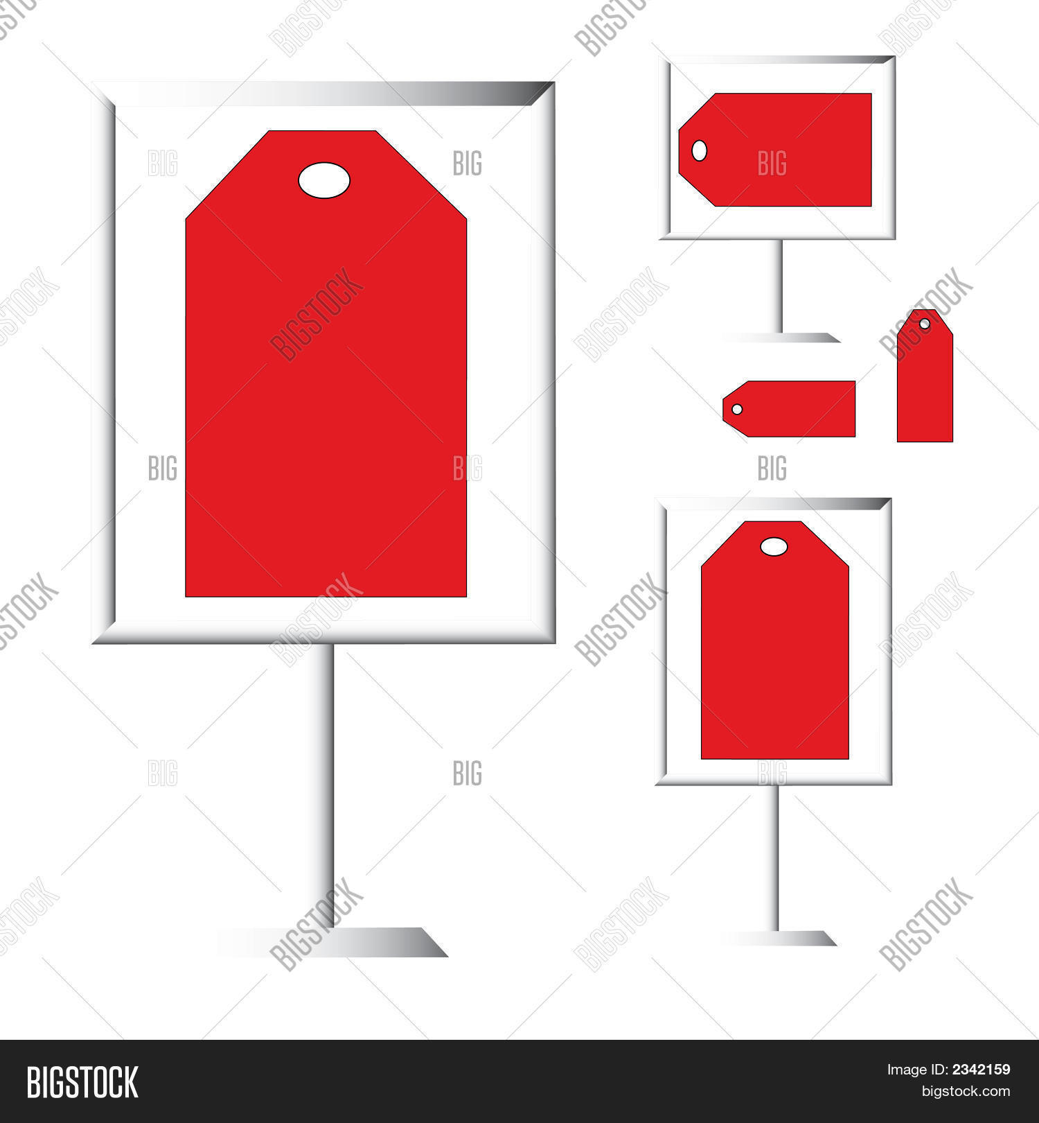 Red Tag Sale Signs Image & Photo (Free Trial) | Bigstock