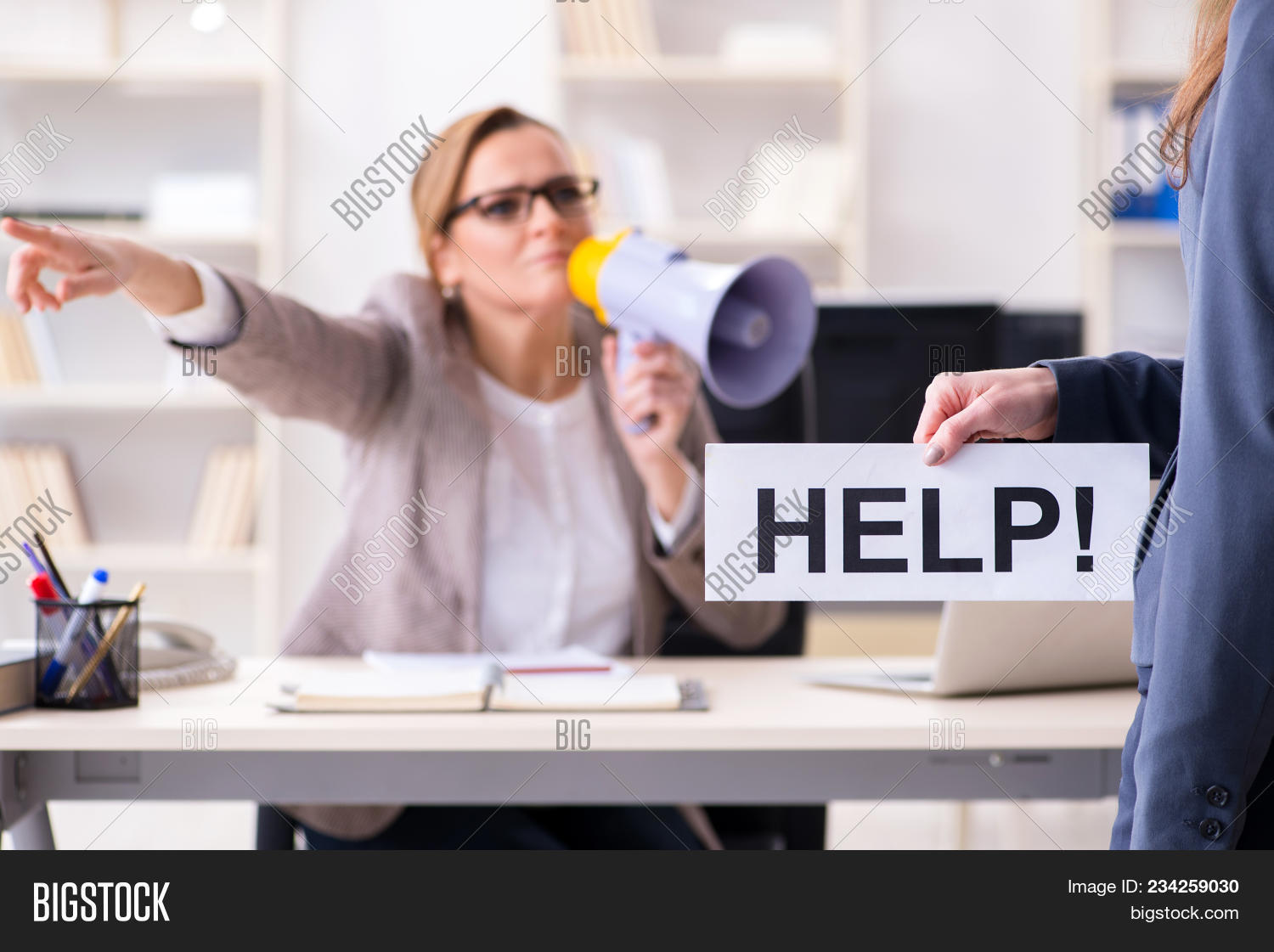 Angry Boss Dismissing Image & Photo (Free Trial) | Bigstock