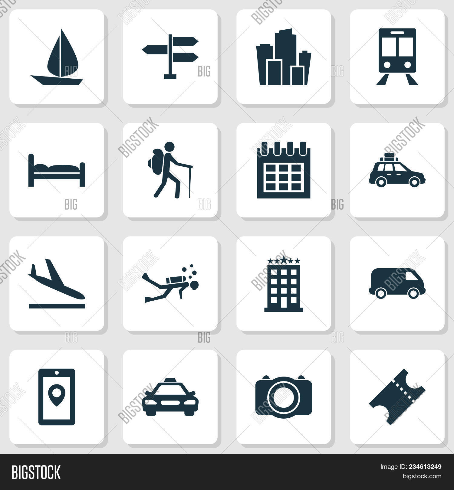 Exploration Icons Set Image & Photo (Free Trial) | Bigstock