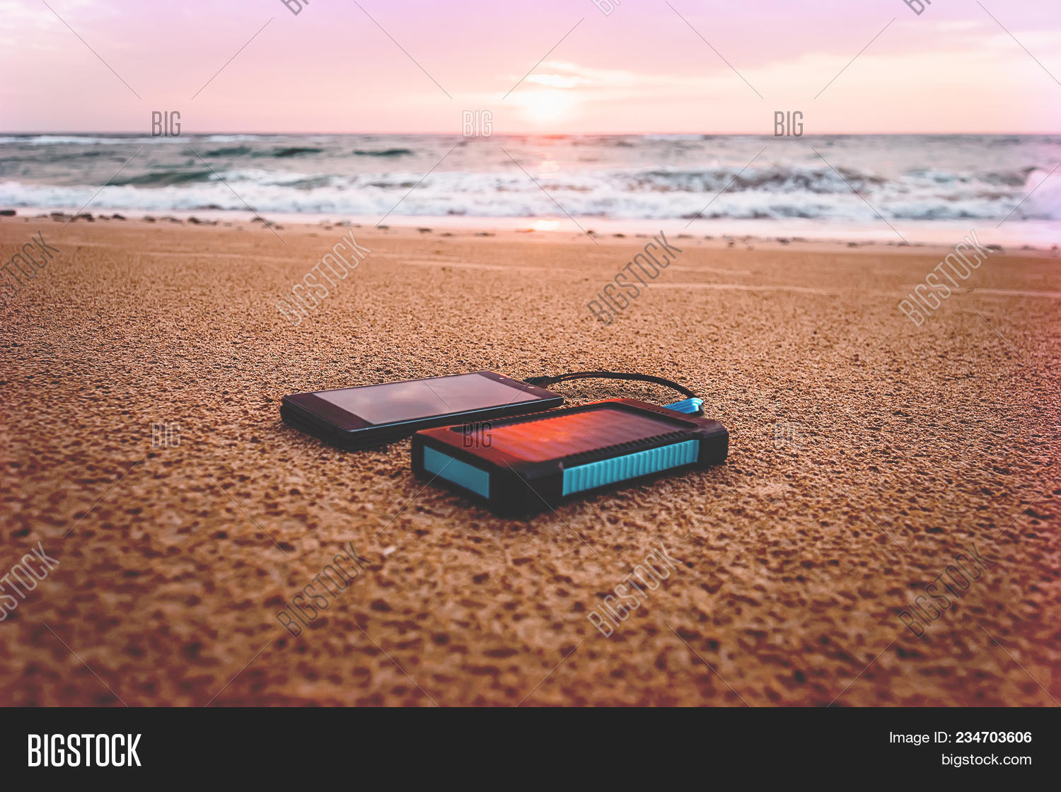 Powerbank Sand On Image & Photo (Free Trial) | Bigstock