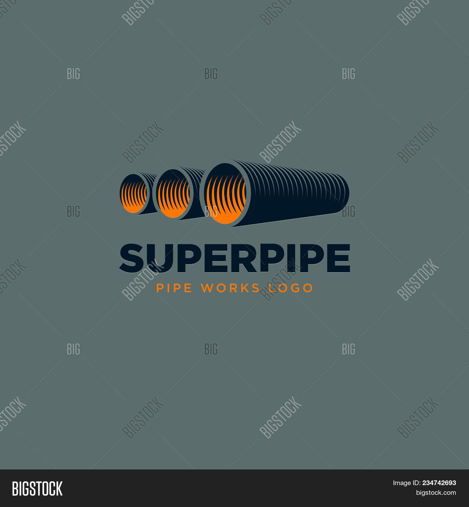 Pipes Logo. Pipes Vector & Photo (Free Trial) | Bigstock