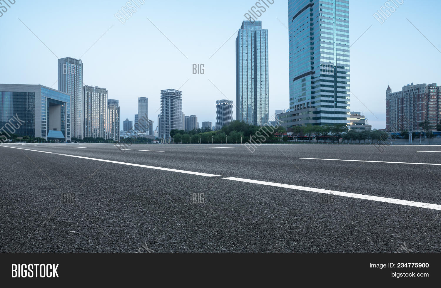 Empty Urban Road City Image & Photo (Free Trial) | Bigstock
