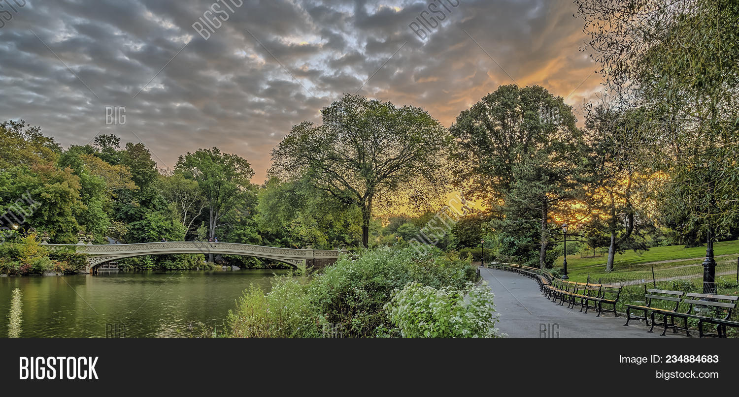Bow Bridge Late Summer Image & Photo (Free Trial) | Bigstock