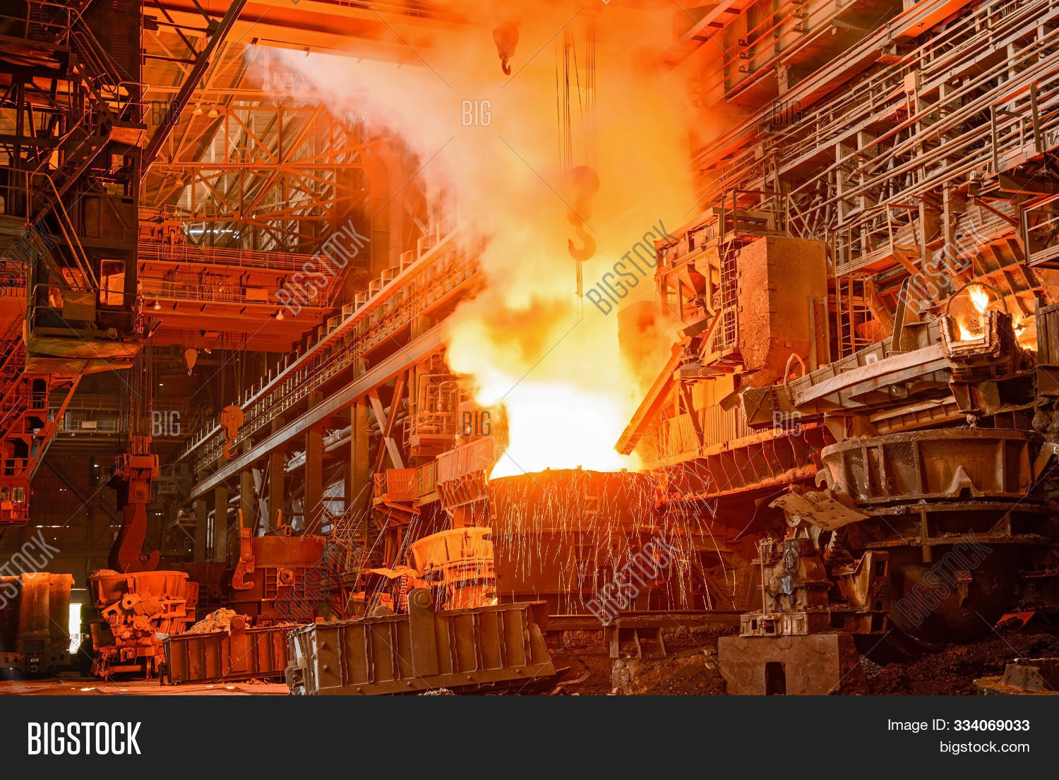 Hot Steel Production Image & Photo (Free Trial) | Bigstock