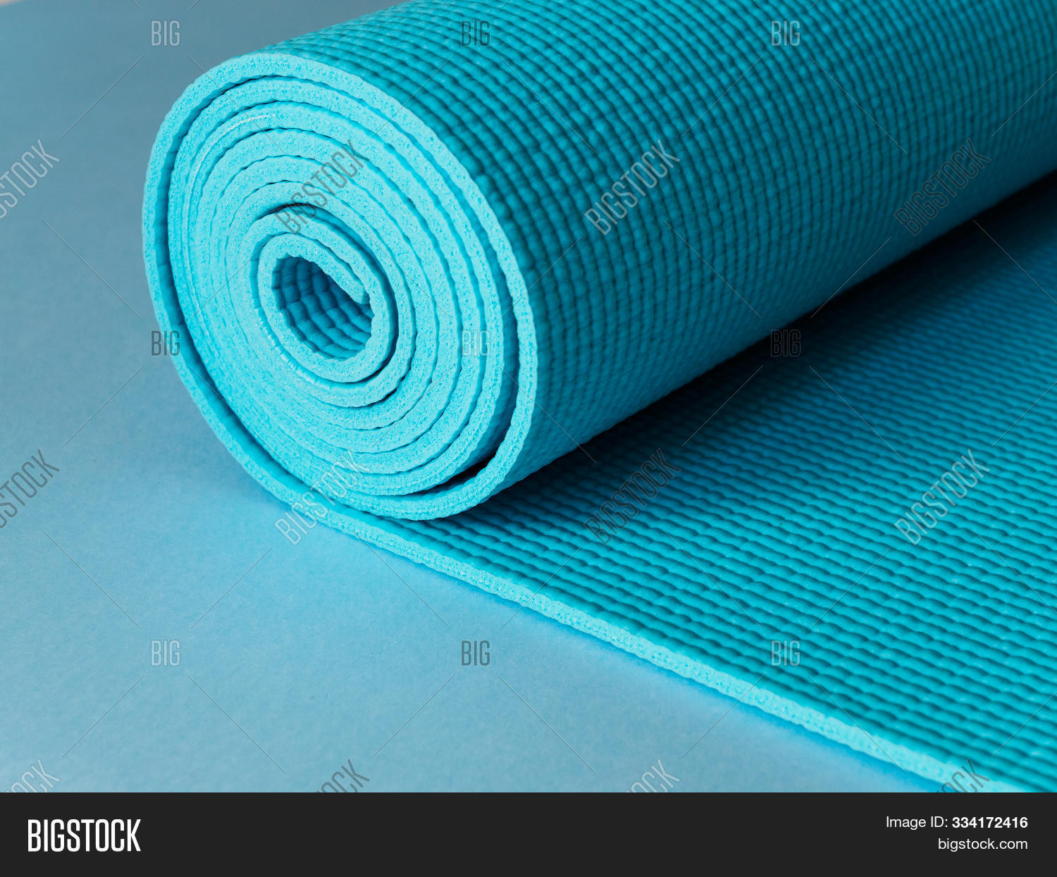 Blue Mat Yoga, Fitness Image & Photo (Free Trial) | Bigstock