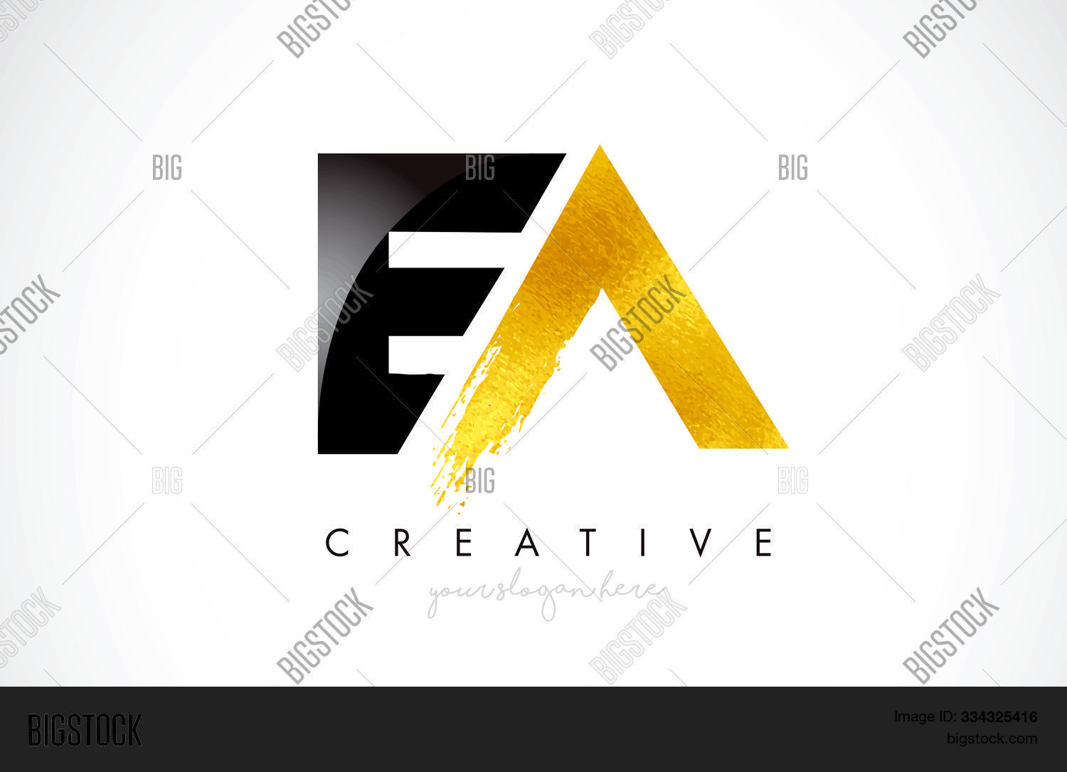 Ea Letter Design Vector & Photo (Free Trial) | Bigstock