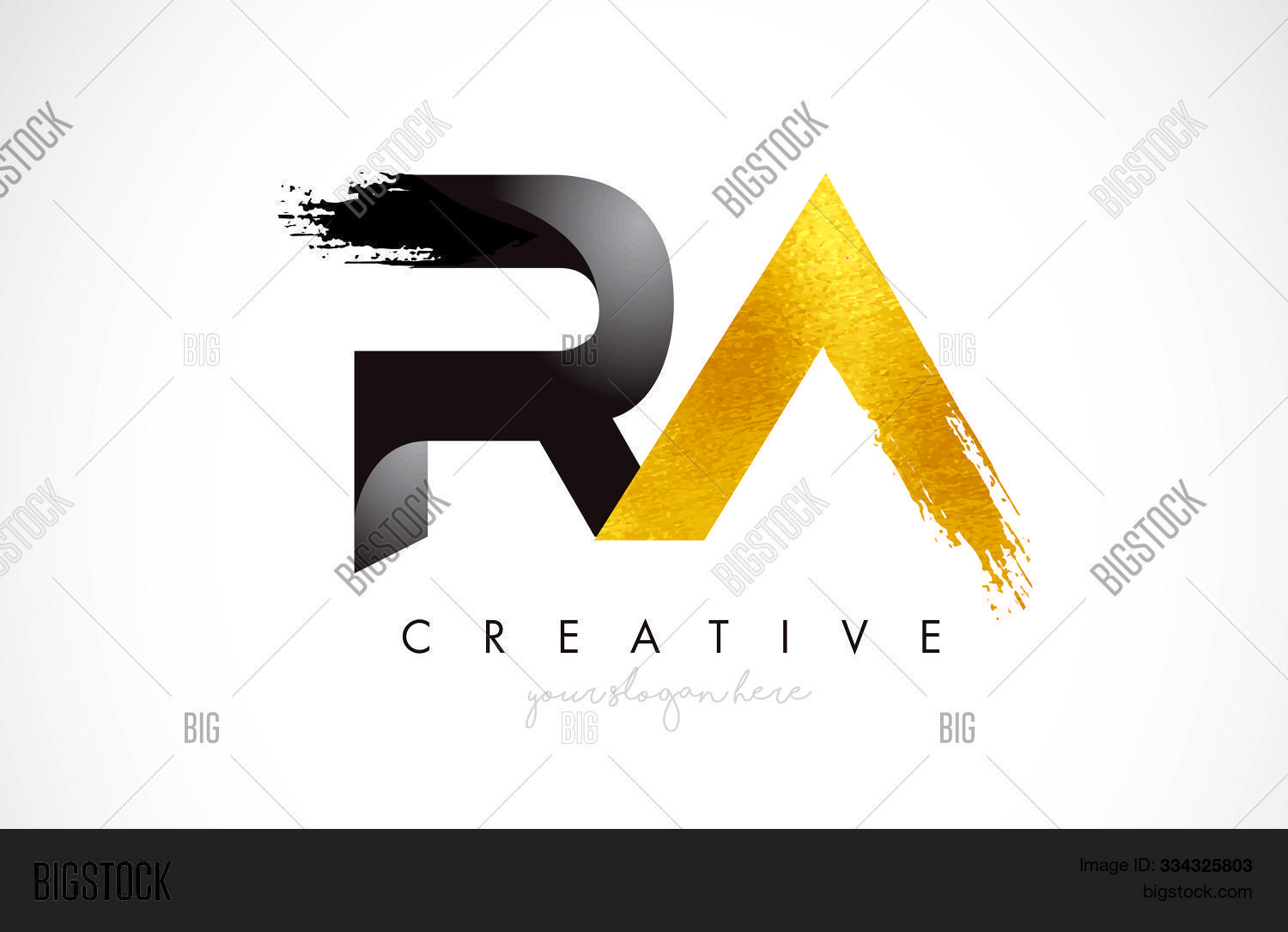 Ra Letter Design Vector & Photo (Free Trial) | Bigstock