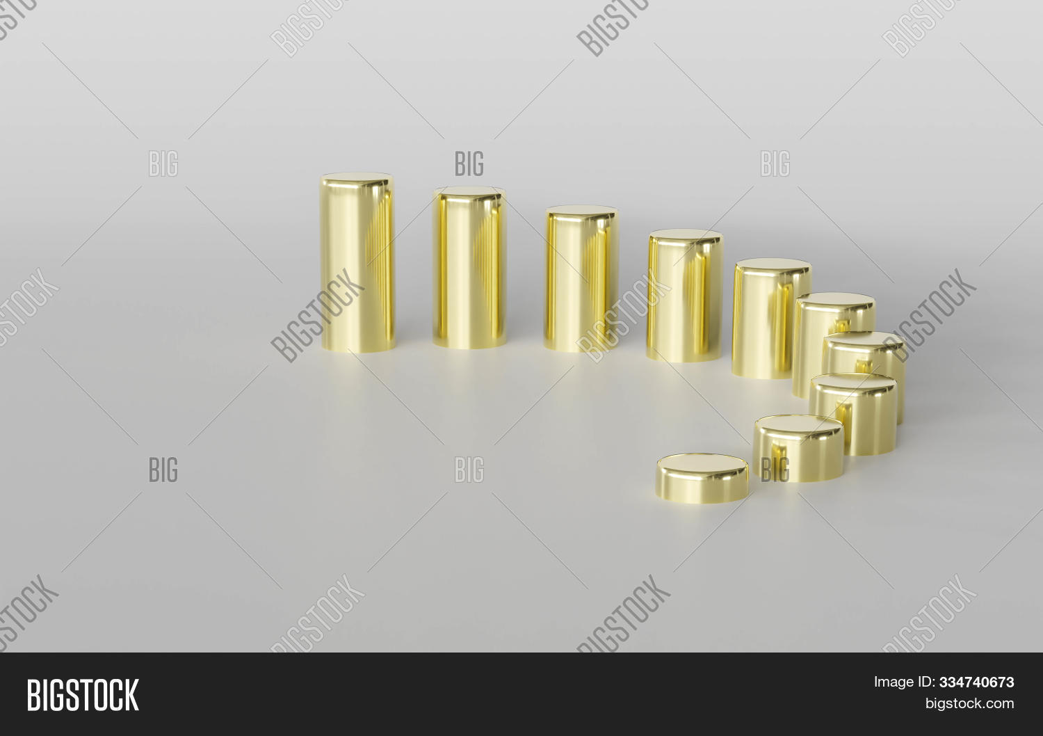 Gold Cylinder Abstract Image & Photo (Free Trial) | Bigstock