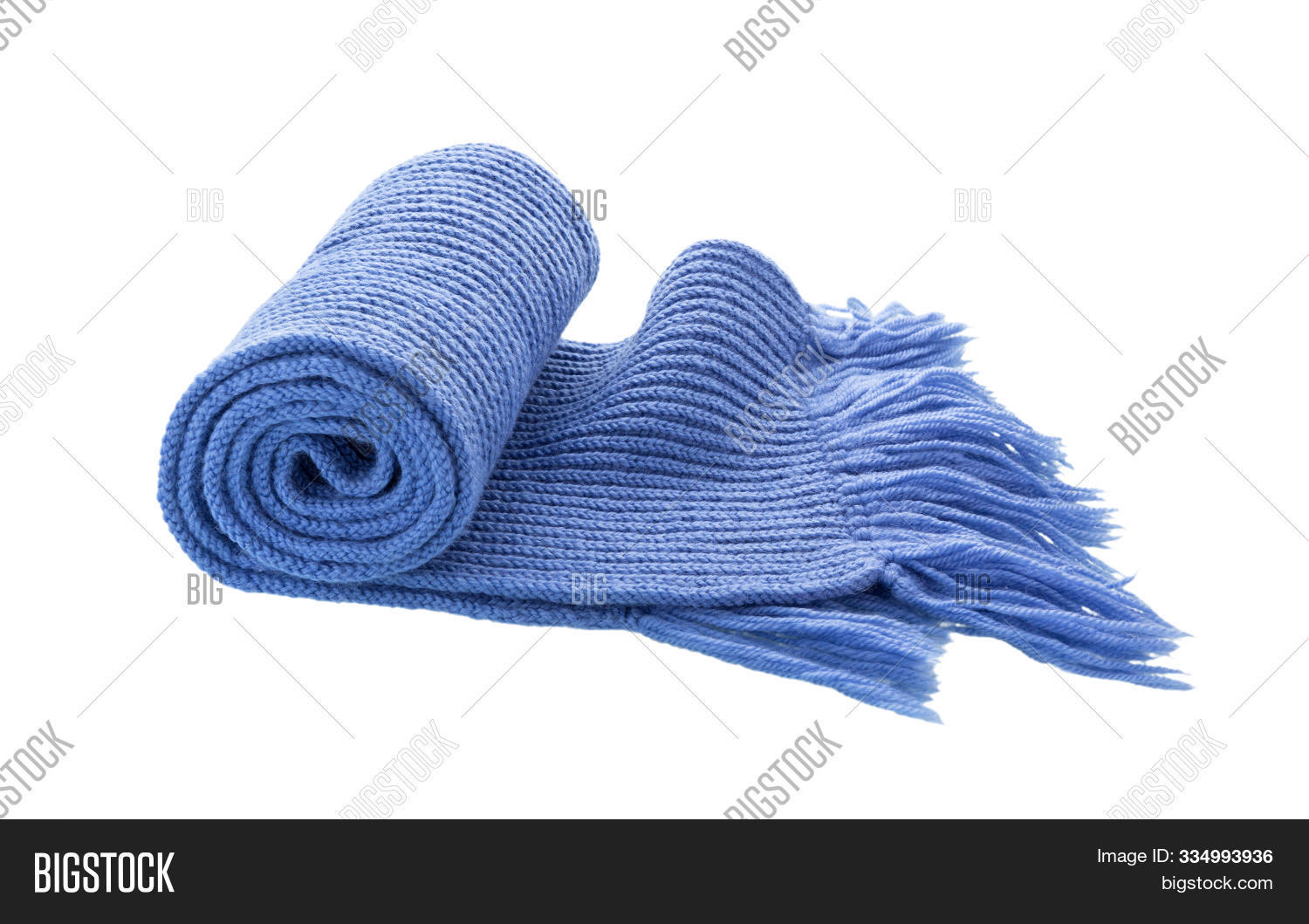 Blue Knitted Scarf Image & Photo (Free Trial) | Bigstock
