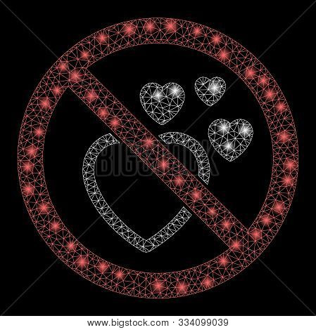 Glossy Mesh No Love Vector & Photo (Free Trial) | Bigstock