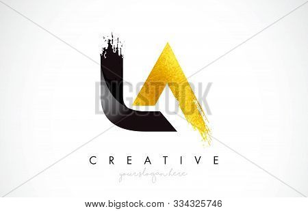 La Letter Design Vector & Photo (Free Trial) | Bigstock
