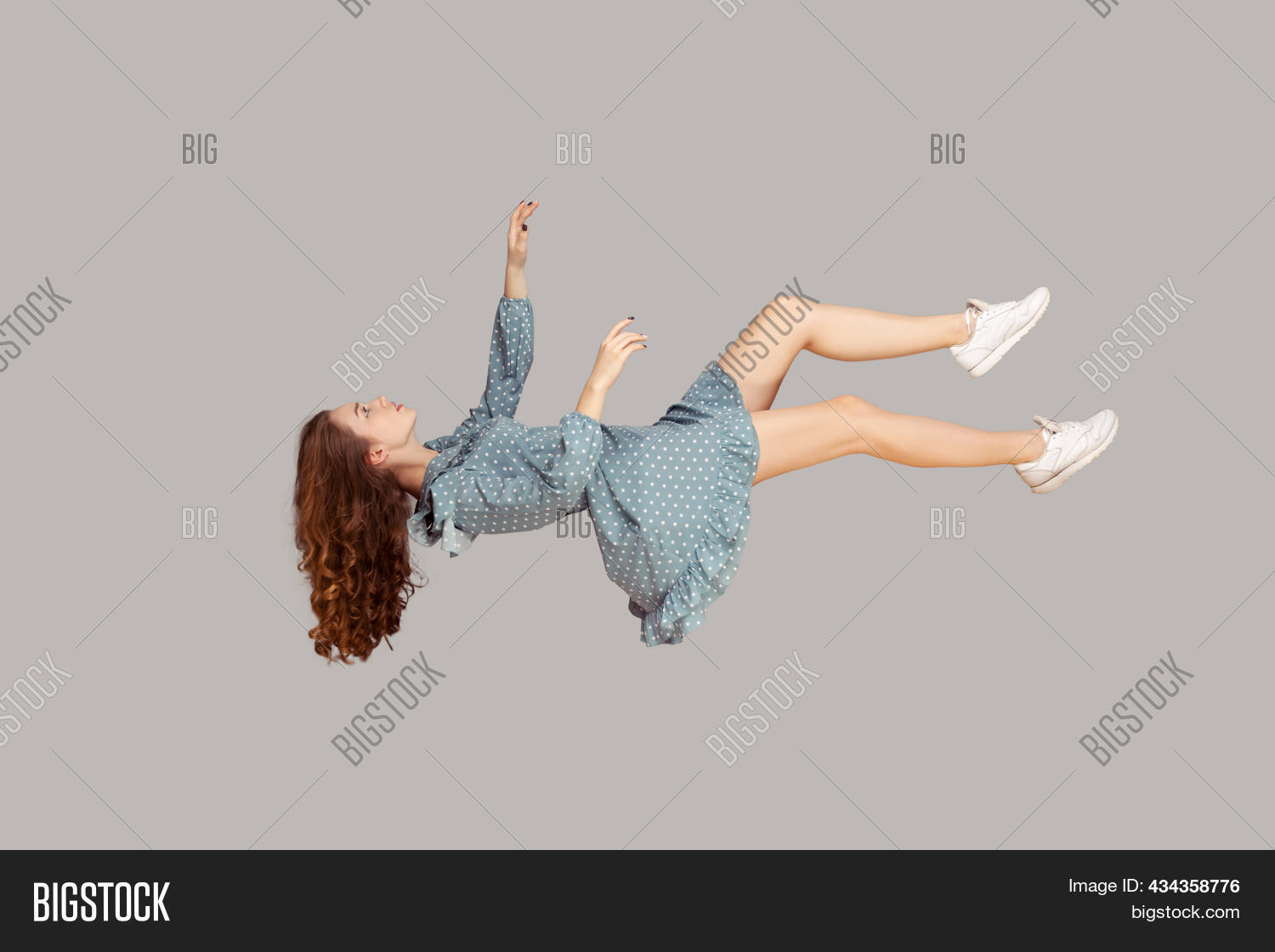 Woman Floating In Air