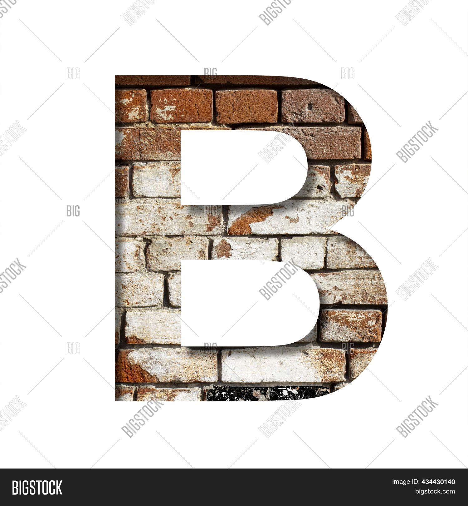 Brick Font. Letter B Image & Photo (Free Trial) | Bigstock