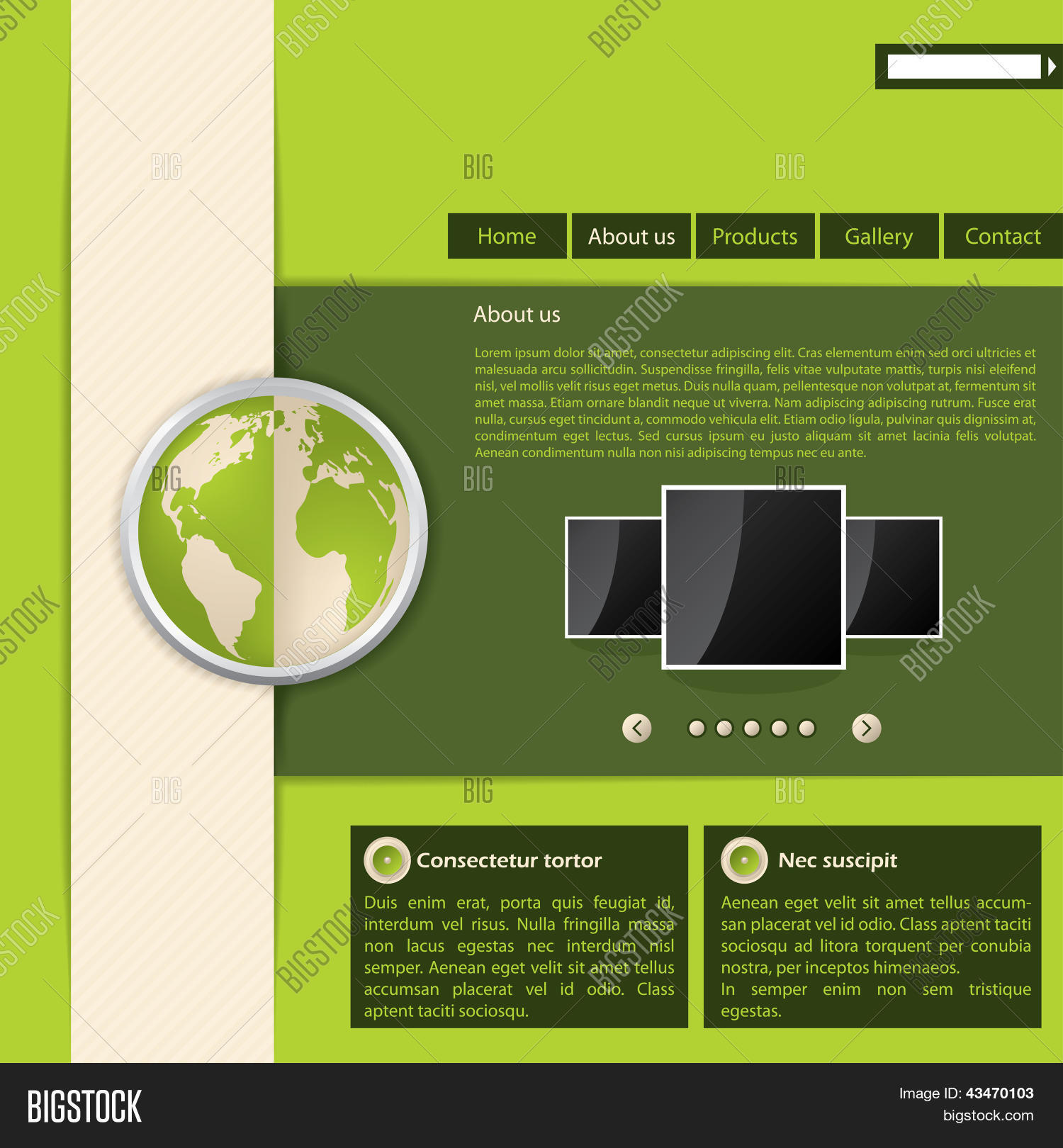 Green Website Vector & Photo (Free Trial) | Bigstock